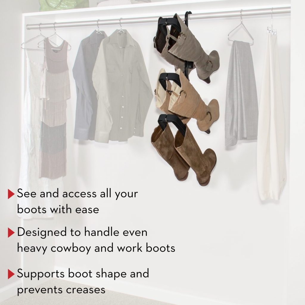 3 Pair Hanging Boot Rack • Boot Butler